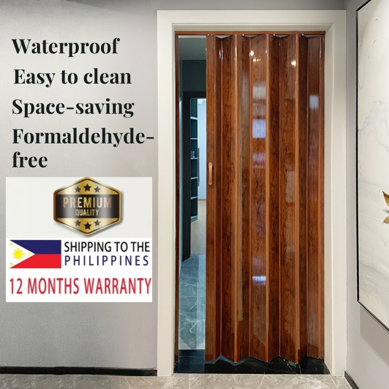 PVC Push-Pull Folding Door 6mm Noise-Free Easy DIY Installation Homes ...