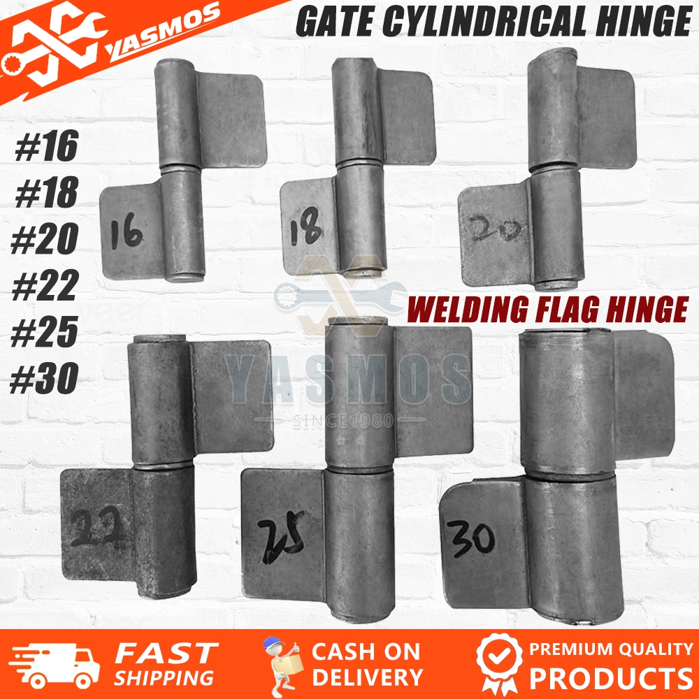 Yasmos Heavy Duty Gate Cylindrical Hinge 16mm-30mm Welding Hinge Flag ...