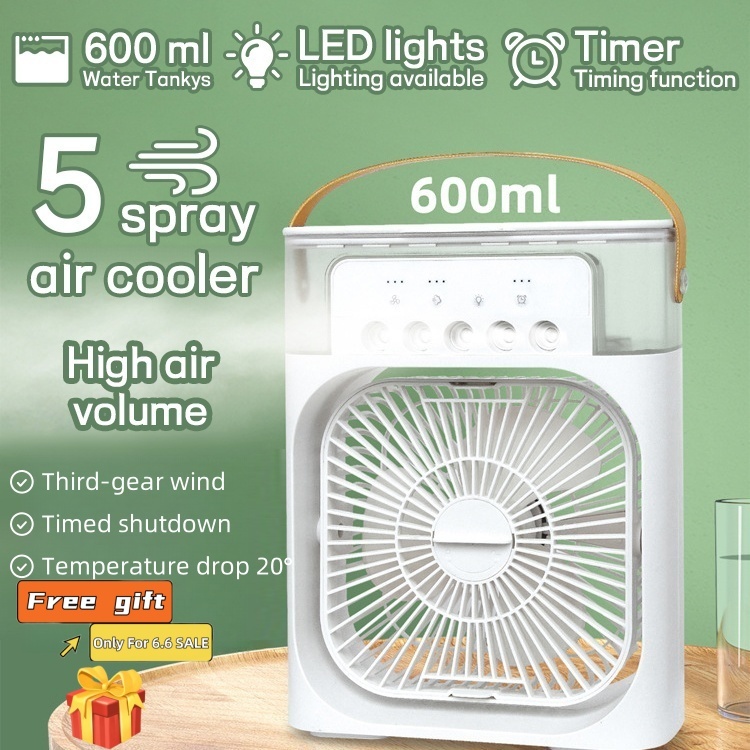 Mini Aircon Fan With Humidifier Electric Fan Portable Fan 4 in 1 Usb ...