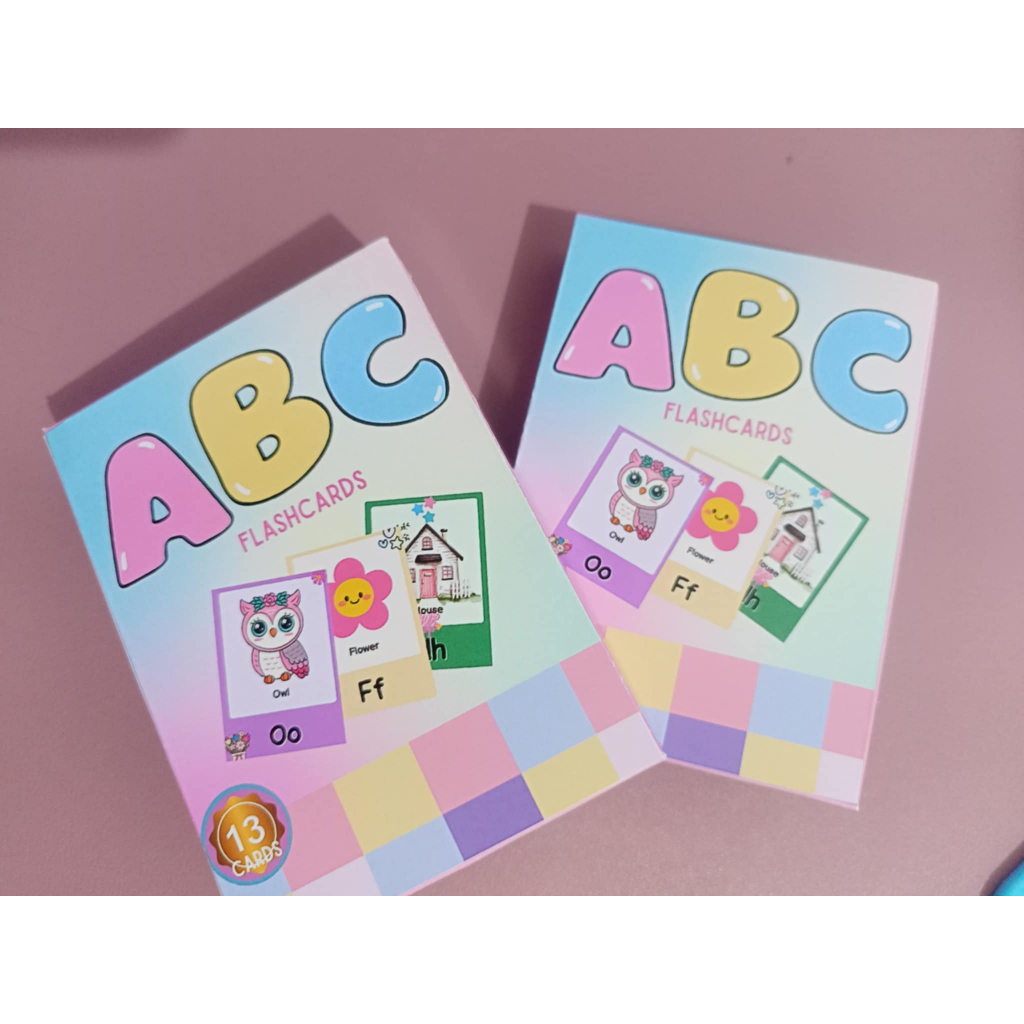 ABC Flashcards for Kids – Laminated & Durable with Cute Illustrations ...