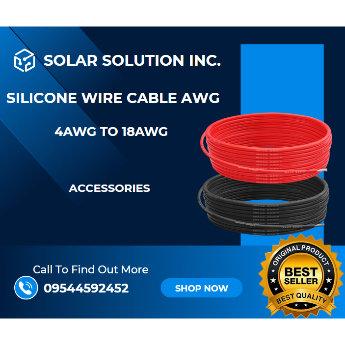 Silicone Wire Cable AWG Gauze Flexible Cable BLACK OR RED 4AWG 10 AWG ...