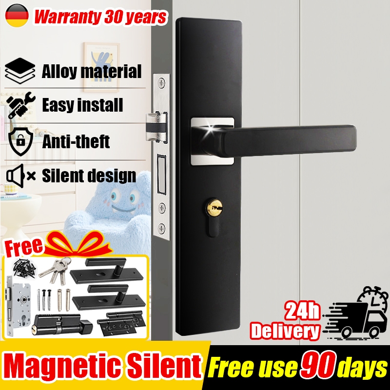 Alloy main door lock set With Anti-theft Lock Core Door knob Hardware ...