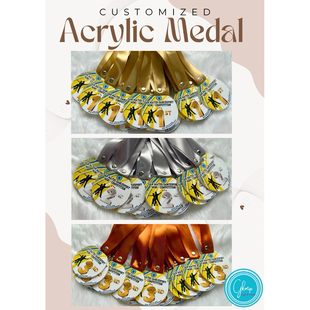 Customized Acrylic Medal | Shopee Philippines