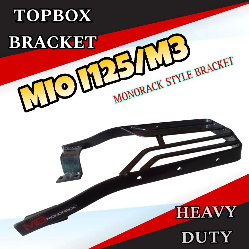 Mio i125/Mio gear monorack bracket for topbox | Shopee Philippines