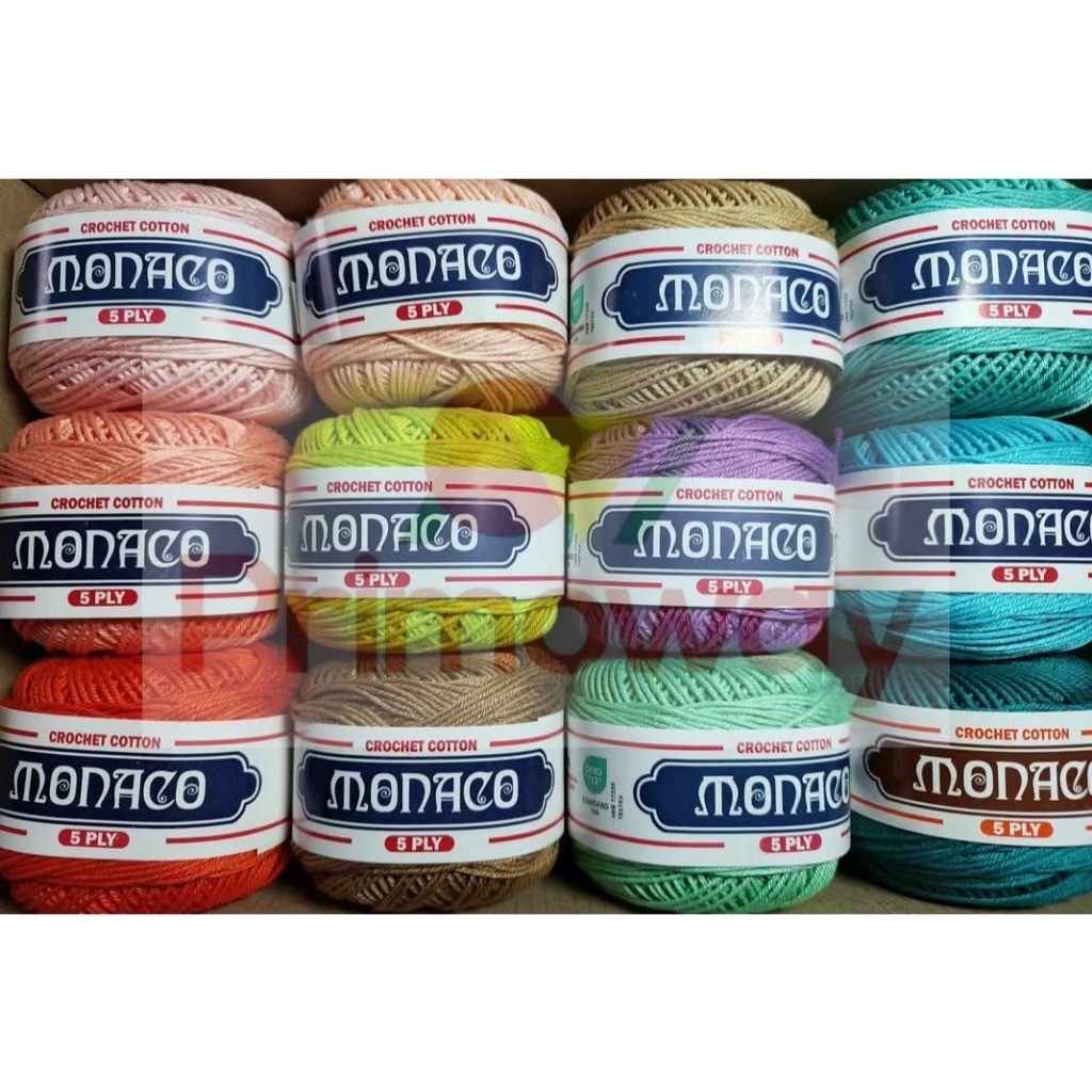 Monaco Mercerized Crochet Cotton 5 Ply SOLD PER PCS Shopee Philippines