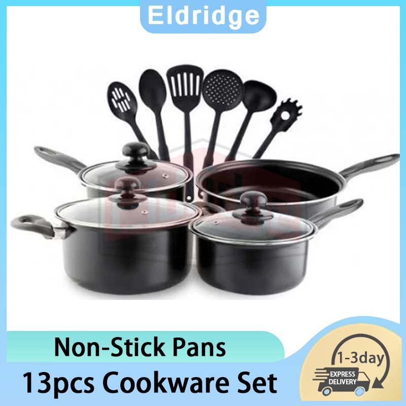 Cookware Set Non Stick Pan and Casserole with Kitchen Tools Set ...