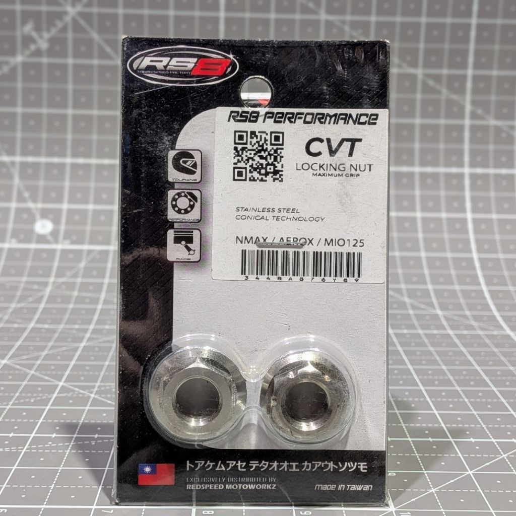 RS8 CVT Locking Nut Set Stainless (Aerox/Nmax V1 V2) | Shopee Philippines