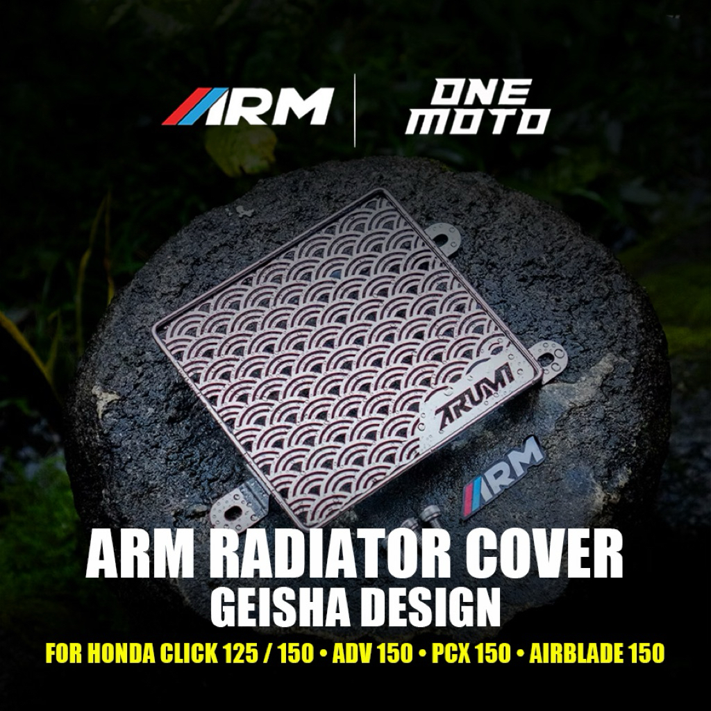 ARM RADIATOR COVER GEISHA DESIGN (For Honda 125/150 Series) | Shopee ...