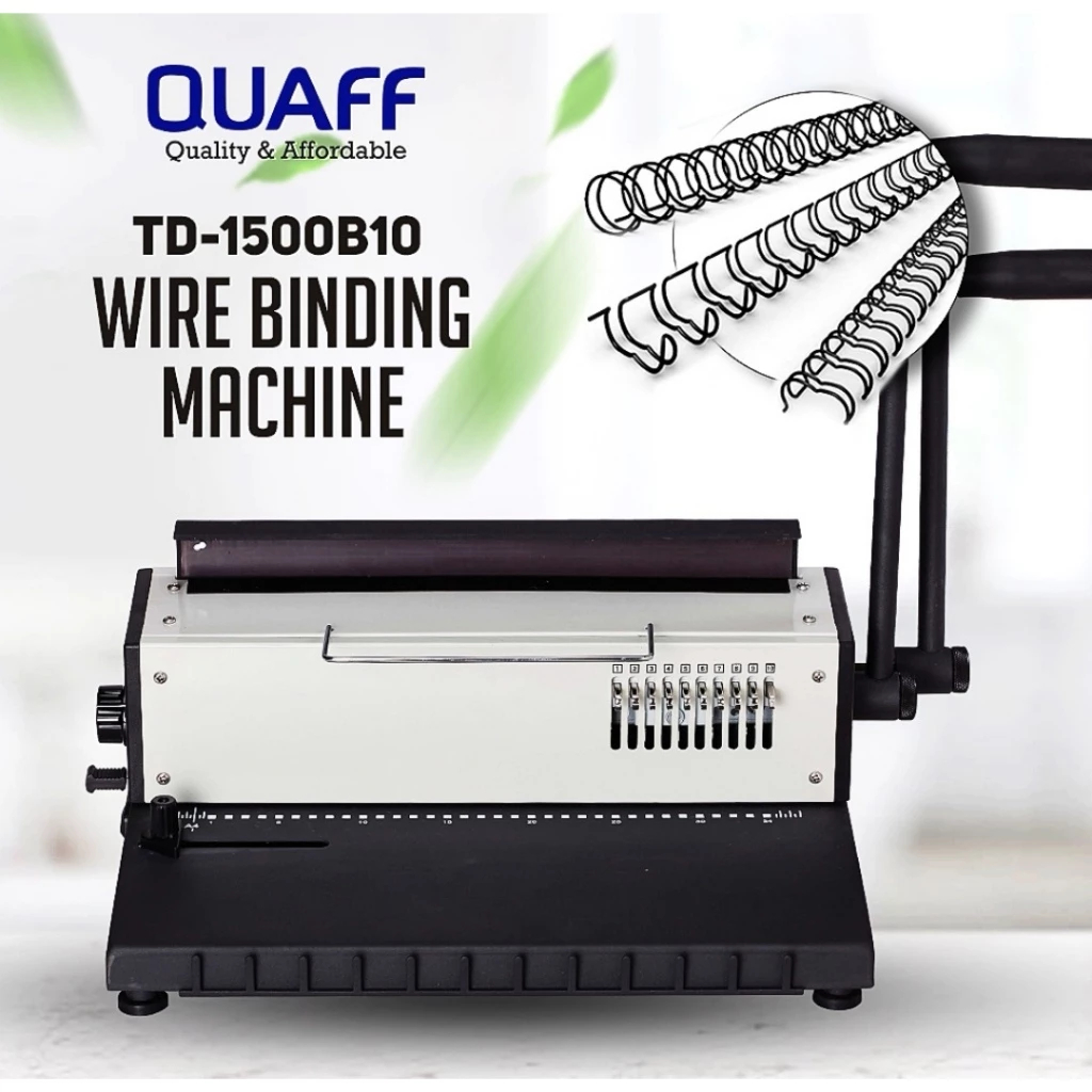 A4 Size QUAFF Wire Binding Machine 3:1 Pitch TD-1500B10 Binding Machine | Shopee Philippines