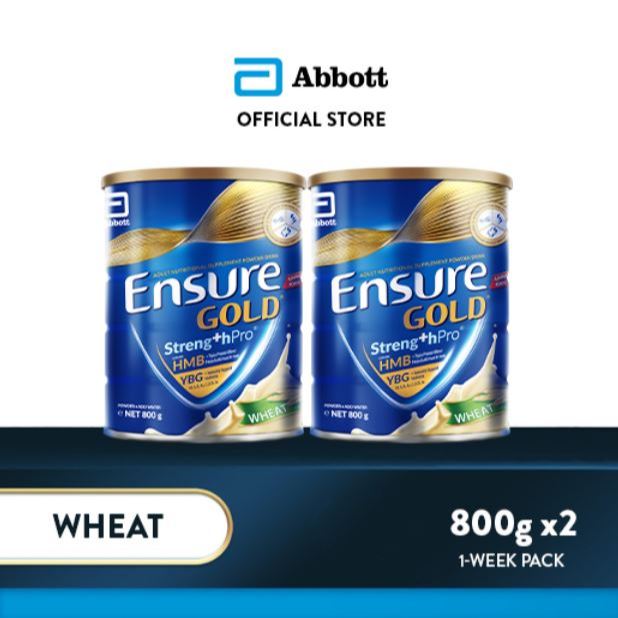 Ensure Gold with Streng+hPro Wheat 800G For Adult Nutrition Bundle of 2 ...