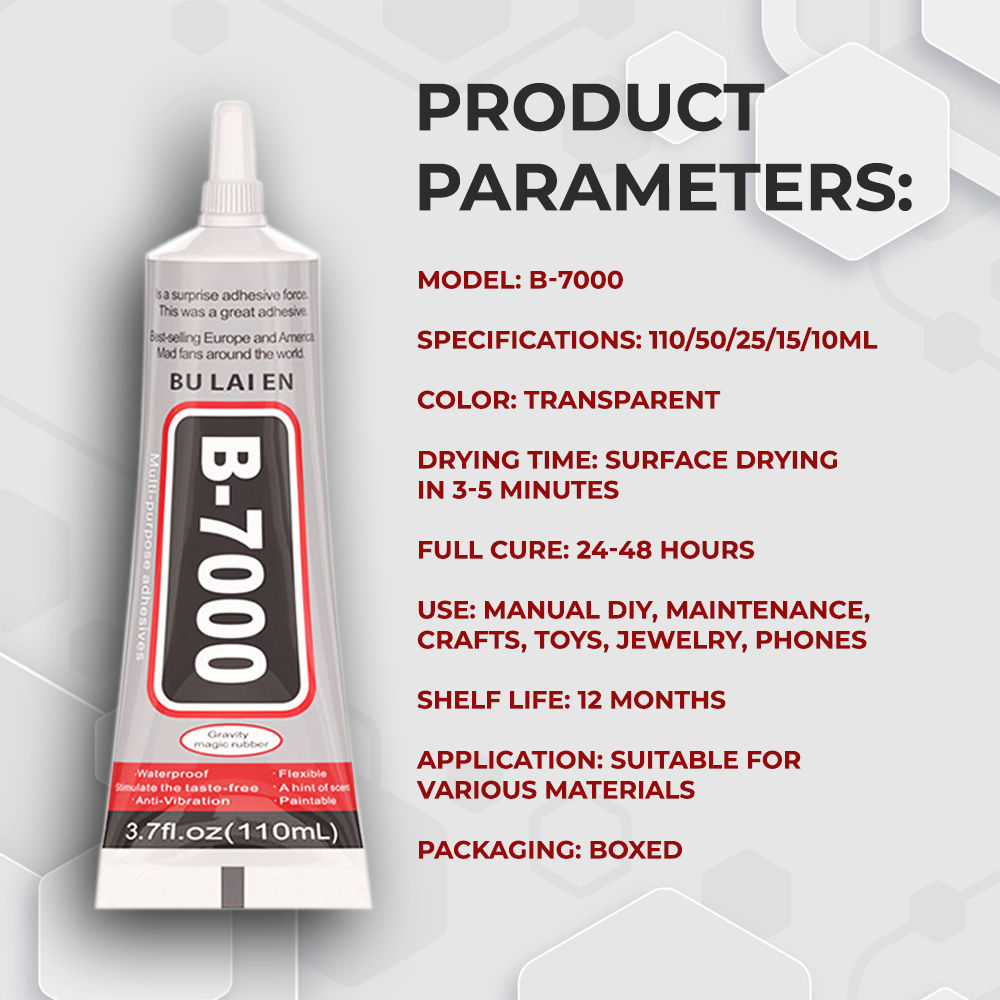 BULAIEN B-7000 Super Glue, Multipurpose High Grade Industrial Adhesive ...