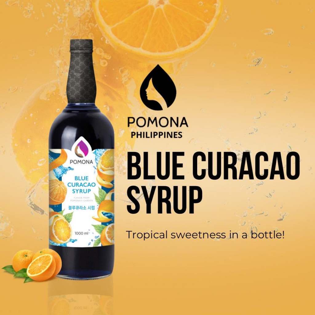 Pomona BLUE CURACAO Syrup 1000ml | Shopee Philippines