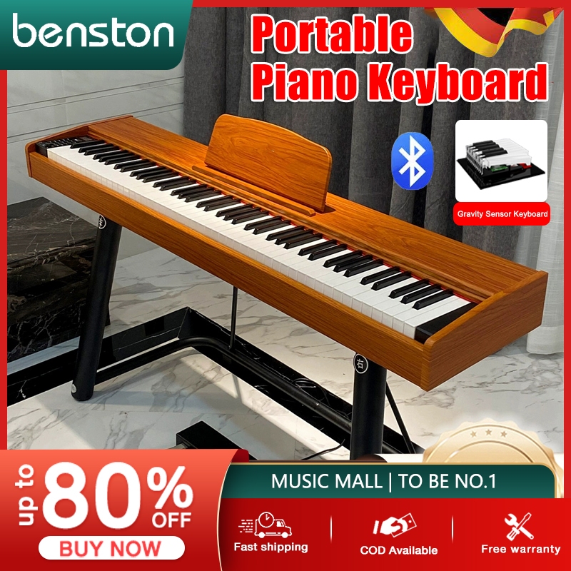Benston 88Key Digital Piano w/Bluetooth,Semi-Weighted Keys,USB MIDI ...