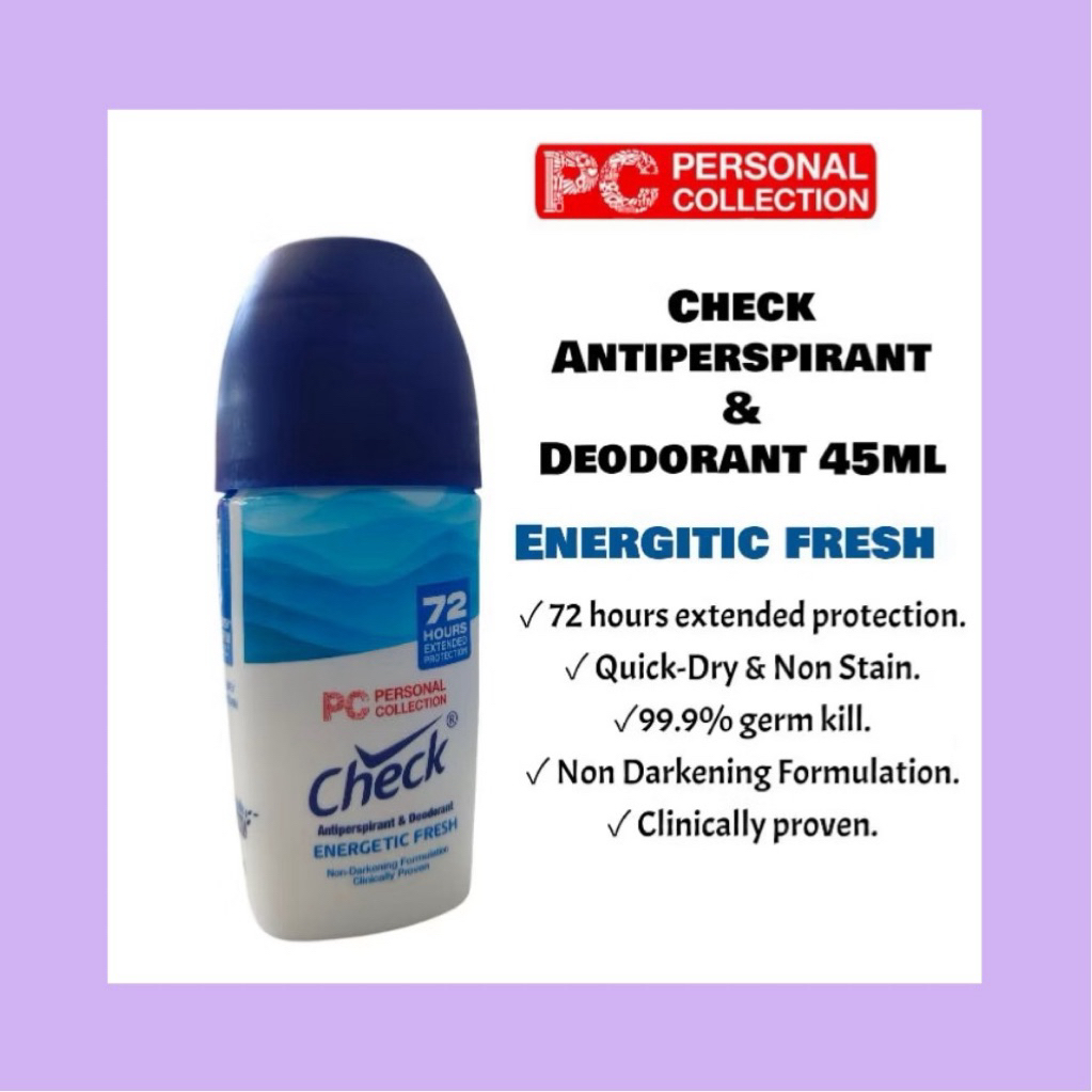 PERSONAL COLLECTION CHECK ANTI PERSPIRANT DEODORANT 50ML | Shopee ...