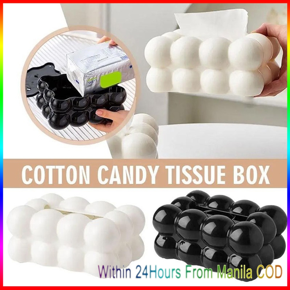 Cloud Tissue Box Minimalist Bubble Tissue Holder White Creative Tissue ...