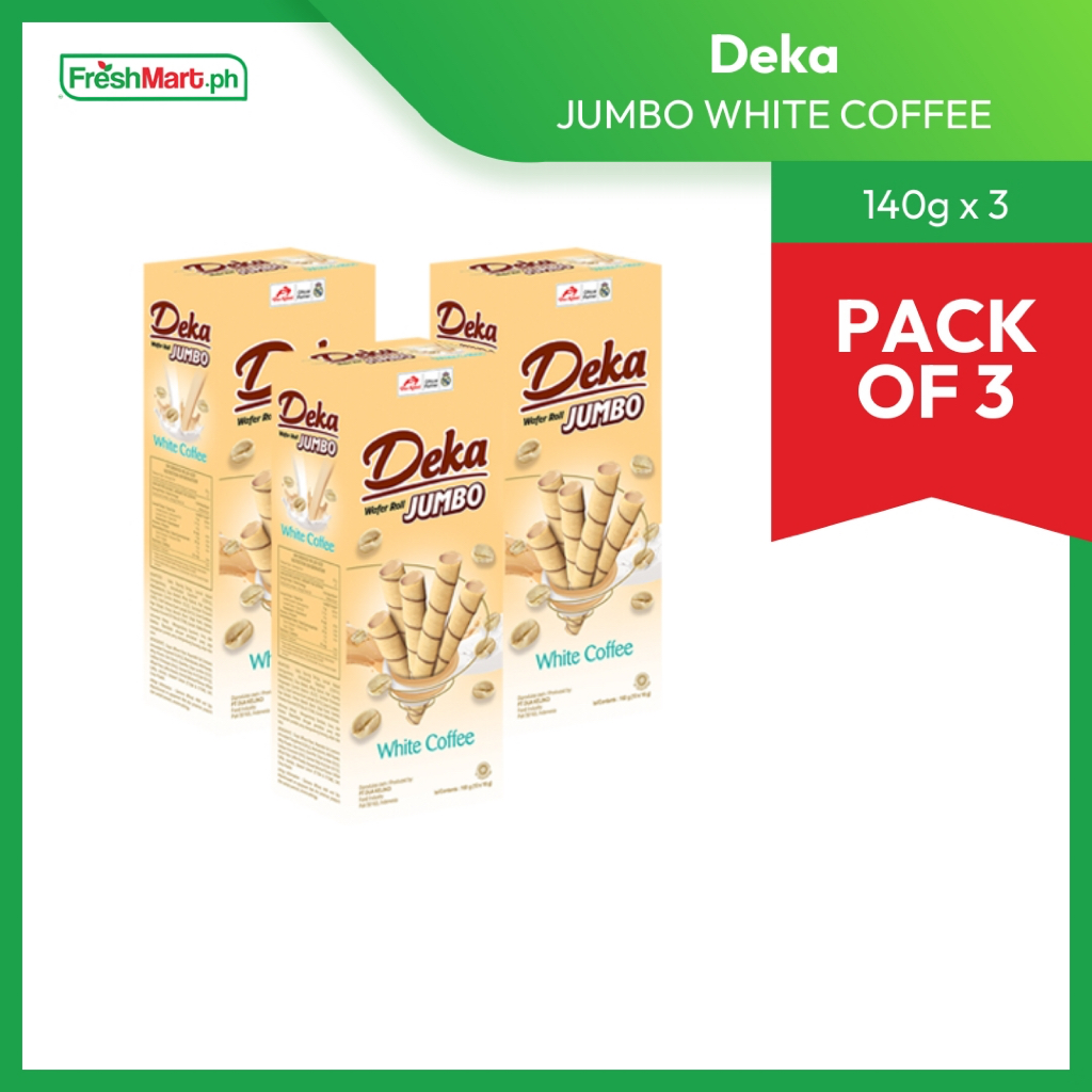 Deka Wafer Roll Jumbo 140g (10's) - Pack of 3s | Shopee Philippines