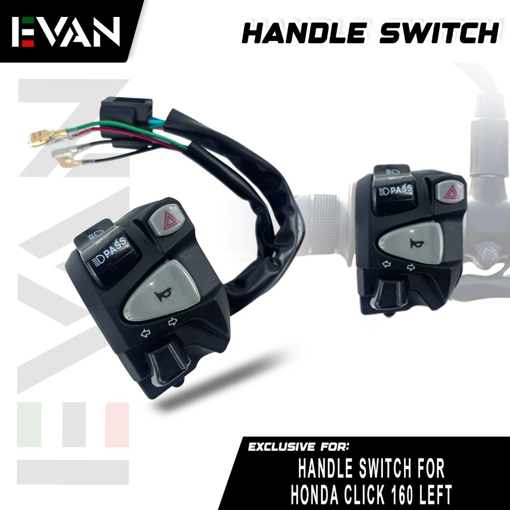 EVAN PH Left Handle Switch for Honda Click 160 Motorcycle #3021 ...