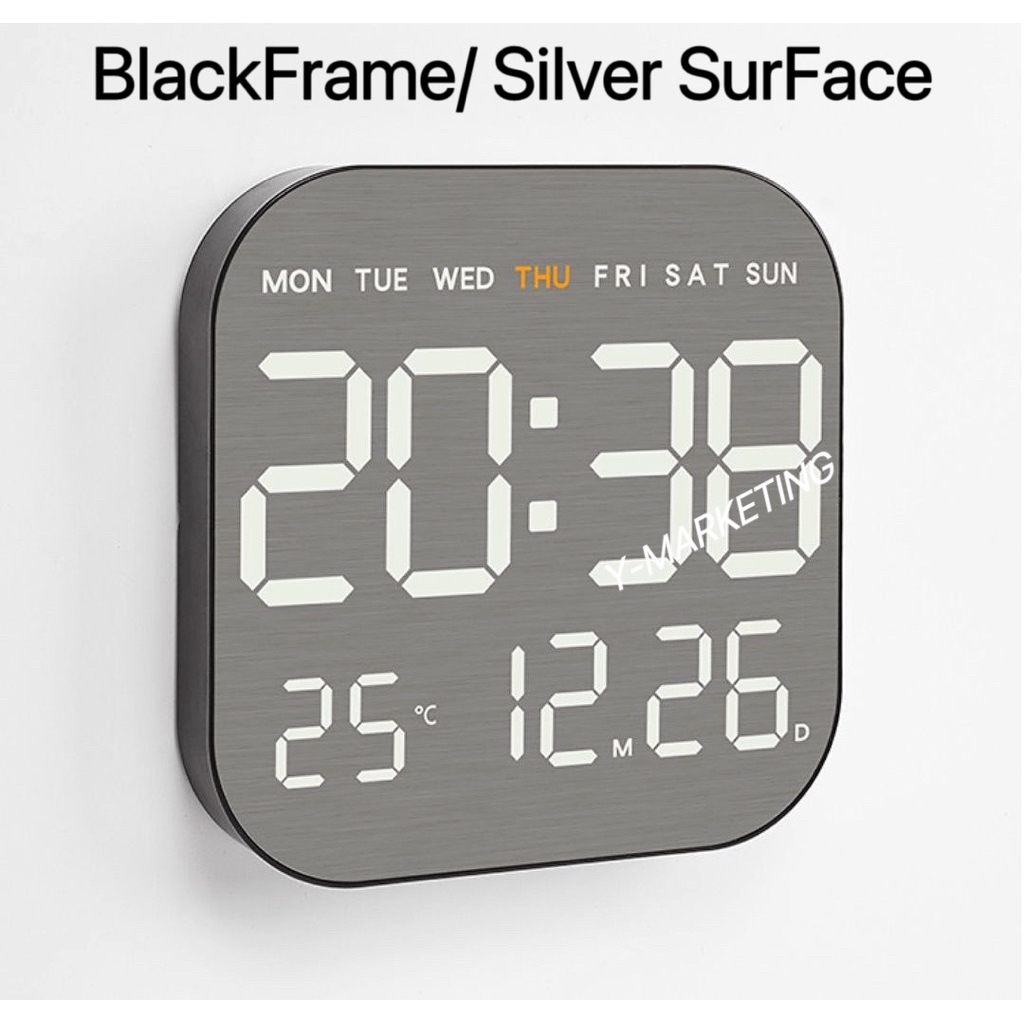(5516) Square Digital Alarm Clock with Timer And Countdown Remote ...