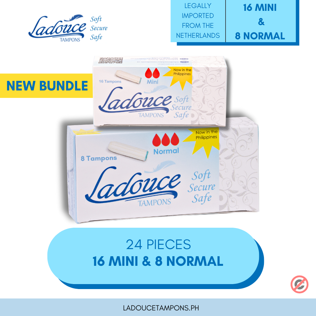 🩸 24 Ladouce® Tampons NORMAL & MINI | Highly Absorbent | Combo for ...