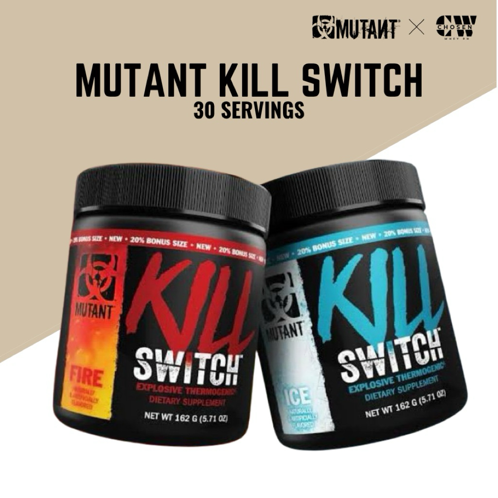 MUTANT KILL SWITCH THERMOGENIC FAT BURNER & PRE-WORKOUT 36SERVINGS ...