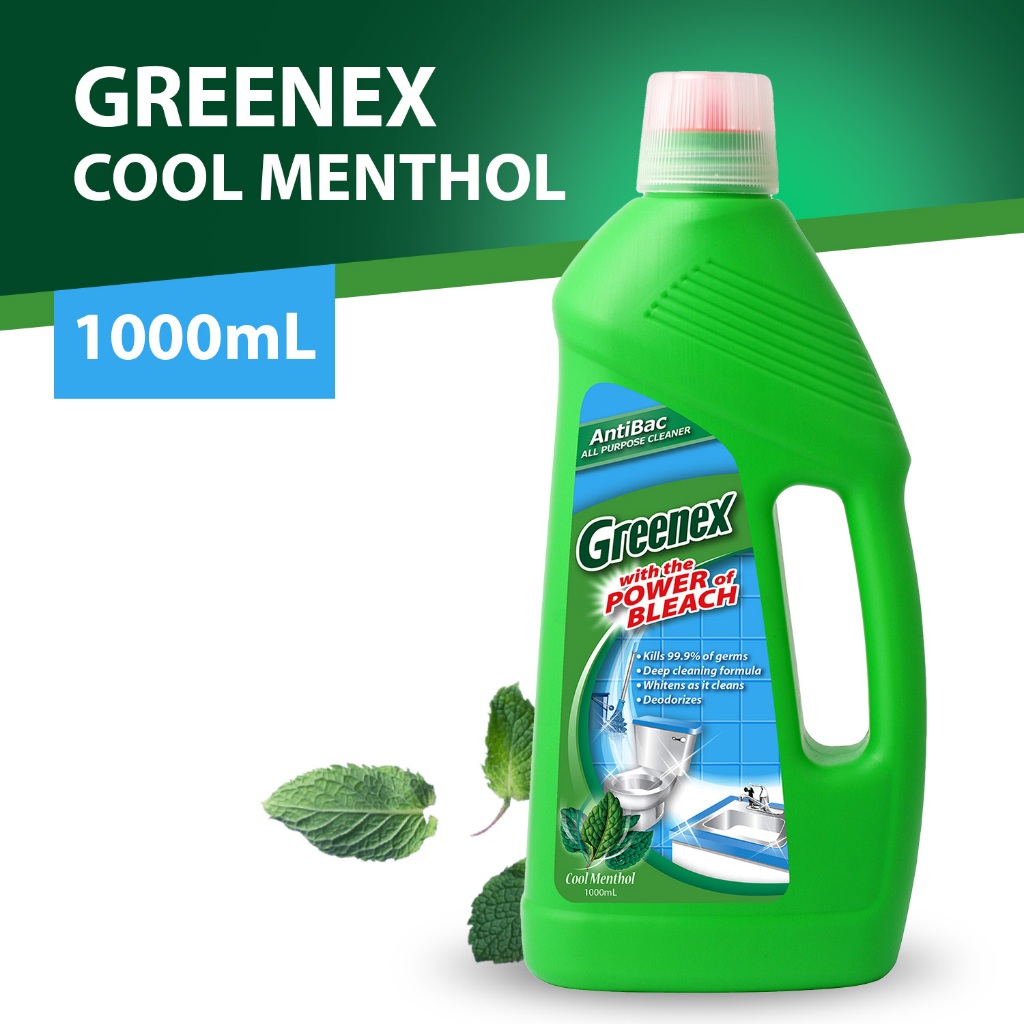 Greenex All-Purpose Cleaner Cool Menthol 1L (1000 mL) | Shopee Philippines