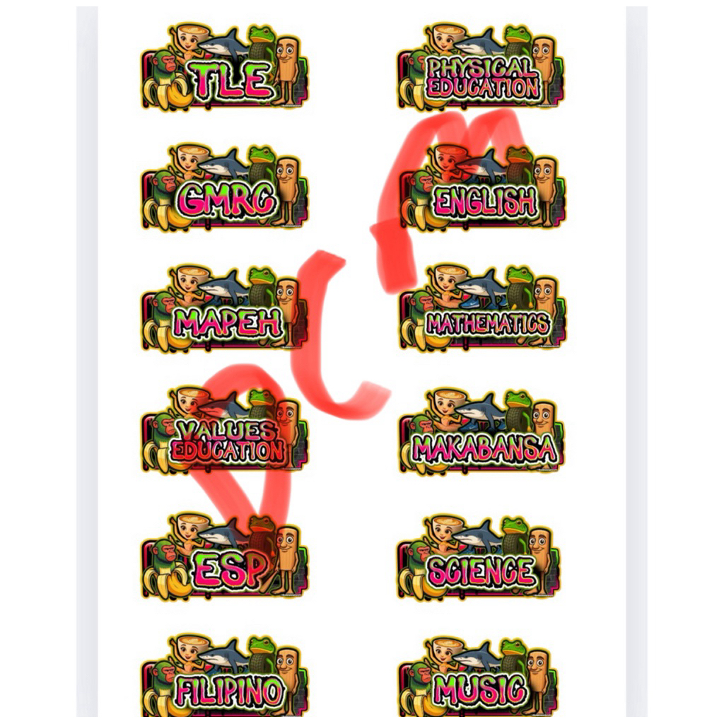 TRENDING Brain rot SUBJECT STICKERS FOR NOTEBOOK uncut | Shopee Philippines