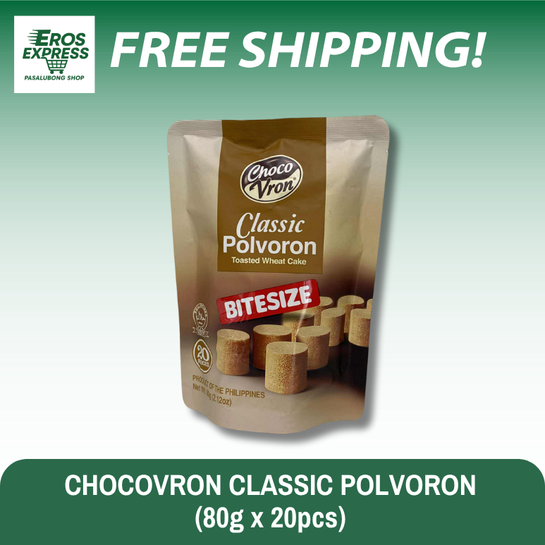 ChocoVron Classic Polvoron 80g x 20pcs | Shopee Philippines