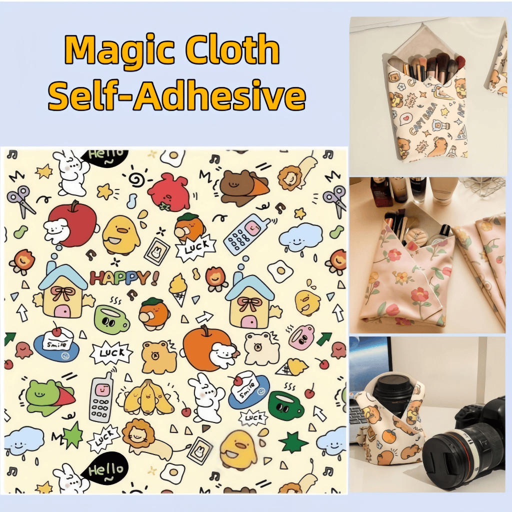Magic Cloth Self-Adhesive Travel Cloth Cosmetic Bag Makeup for Bags ...