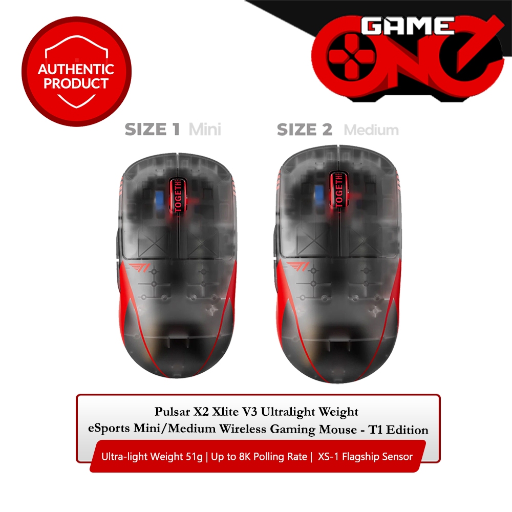 Pulsar X2 Xlite V3 T1 Edition Ultralight Weight eSports Mini/Medium ...
