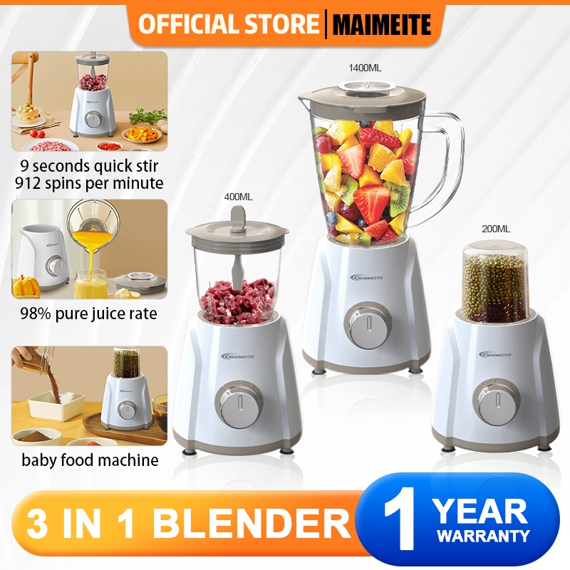 Maimeite 3 in1 Multiple Function blender High Power Juicer Chopper meat ...