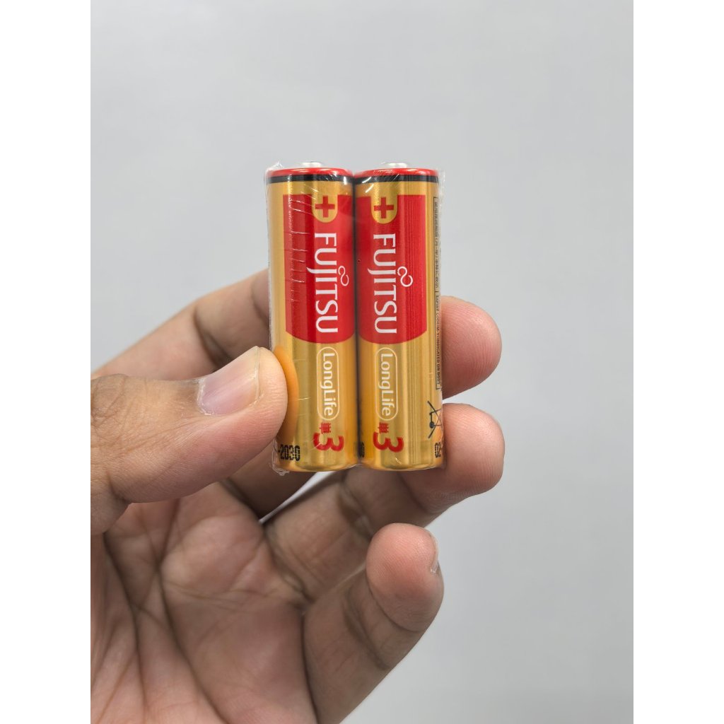 Alkaline AA double A Fujitsu Gold Longlife battery LR6 Made in Japan ...