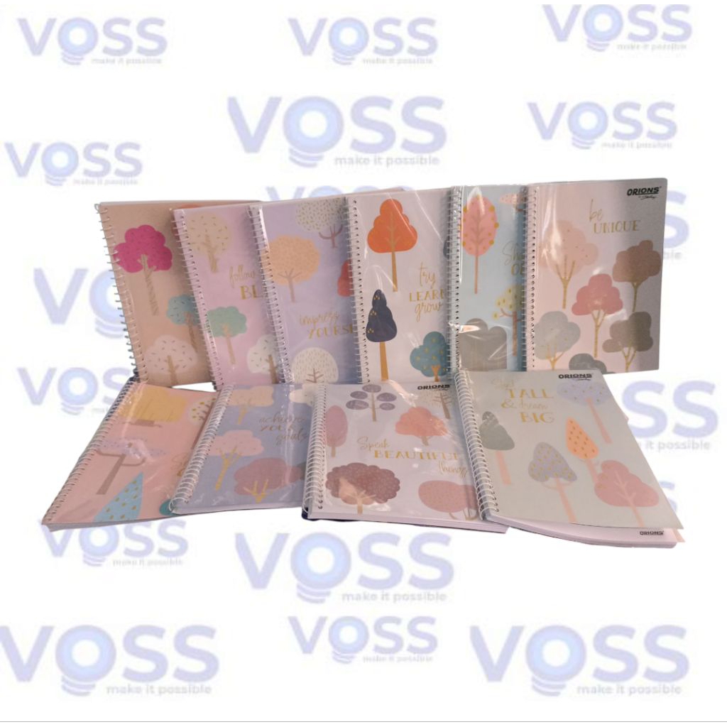 (5 PCS) ORIONS Spiral Notebook with Plastic Jacket 80 leaves | Shopee ...