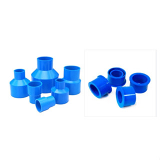 PVC Blue coupling reducer and Bushing reducer. 1/2,3/4,1,1,1-1/4,1-1/2 ...