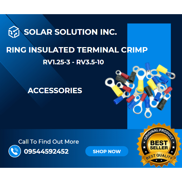 RV1, RV2, RV3 Ring insulated terminal Cable Wire Connector Crimp ...