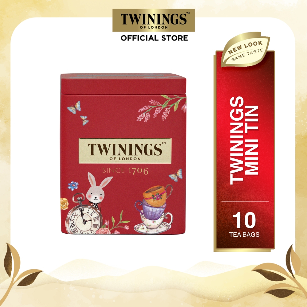 Twinings Mini Tin Green Tea Lemon (10 teabags) - Red | Shopee Philippines