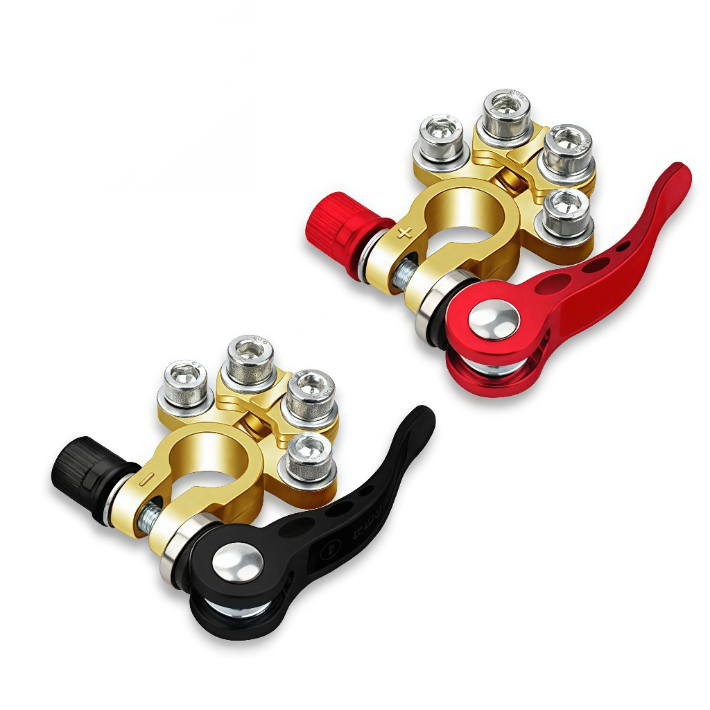 1 Pair Car Battery Brass Terminal Porous Quick Release/Adjust ...