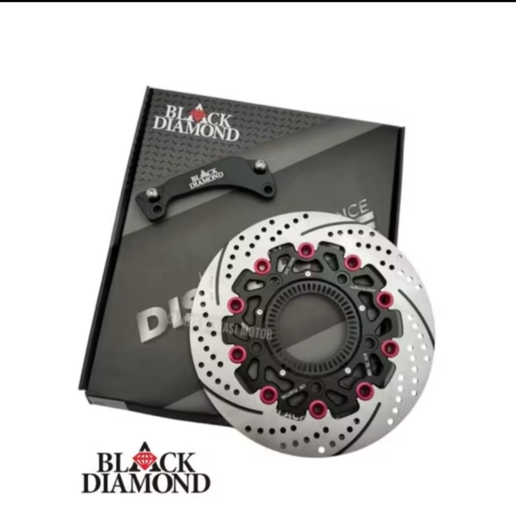 Honda PCX 160 ABS CBS FLOATING ALUMINUM CNC BLACK DIAMOND FRONT DISC ...