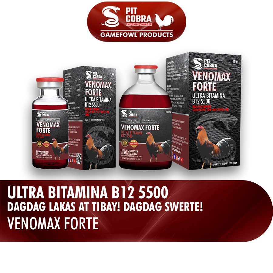 Pit Cobra Venomax Forte Ultra Bitamina B12 5500! Dagdag Kamandag ng ...