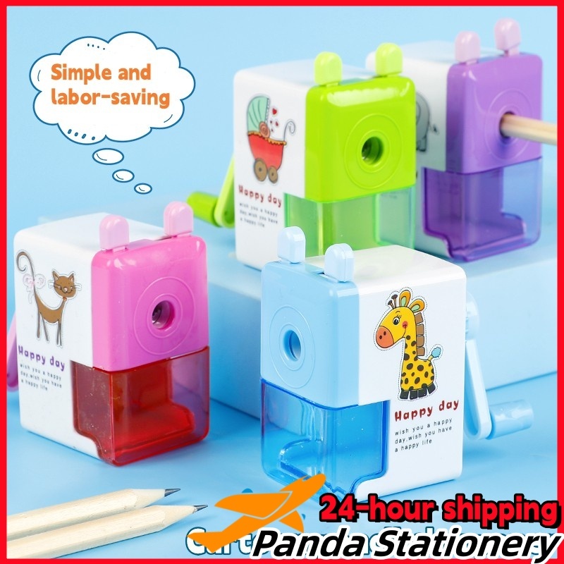 Cartoon Pencil Sharpener Tool Hand Pencil Sharpener Stand Rolling ...