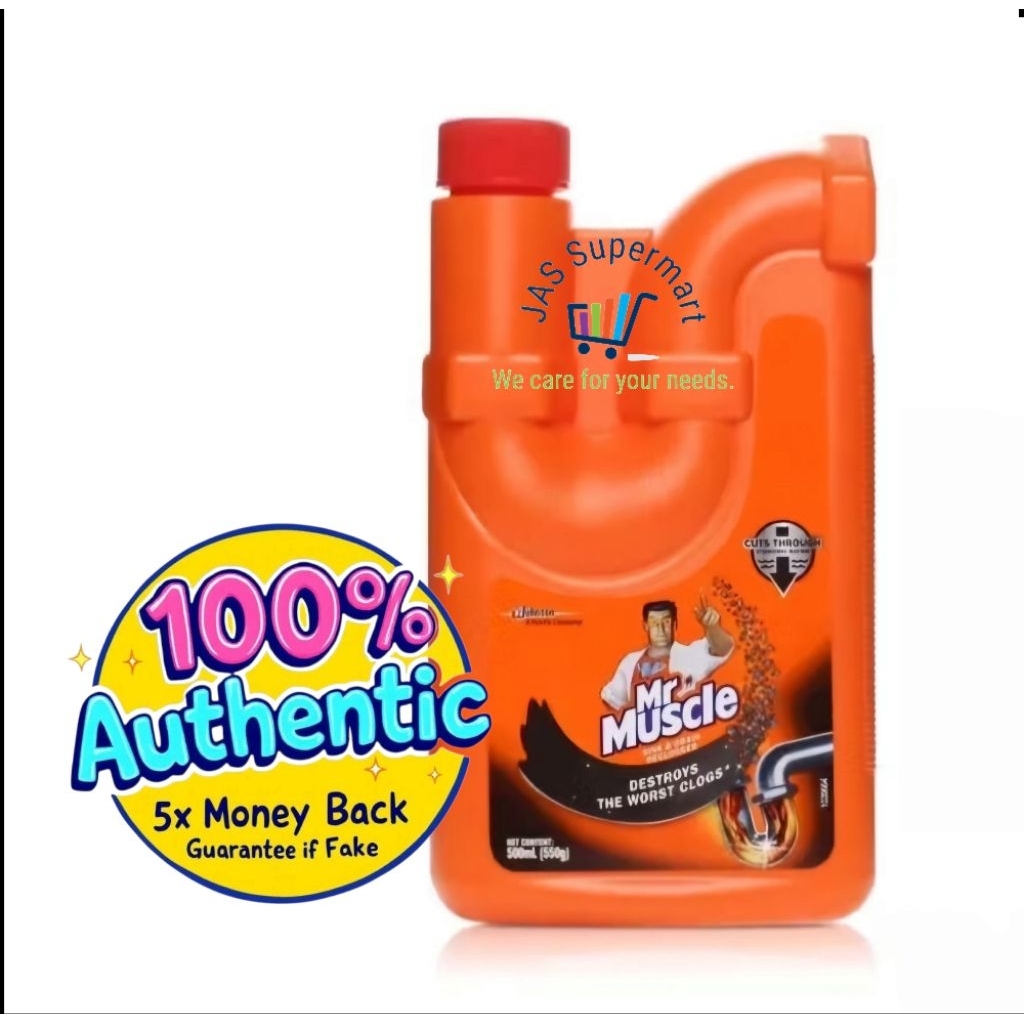 " Mr. Muscle Sink & Drain Declogger 500mL | Shopee Philippines