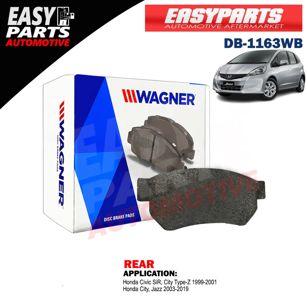 Wagner Brake Pads DB-1163WB Honda Civic EG EK / City Type Z / City-Jazz ...