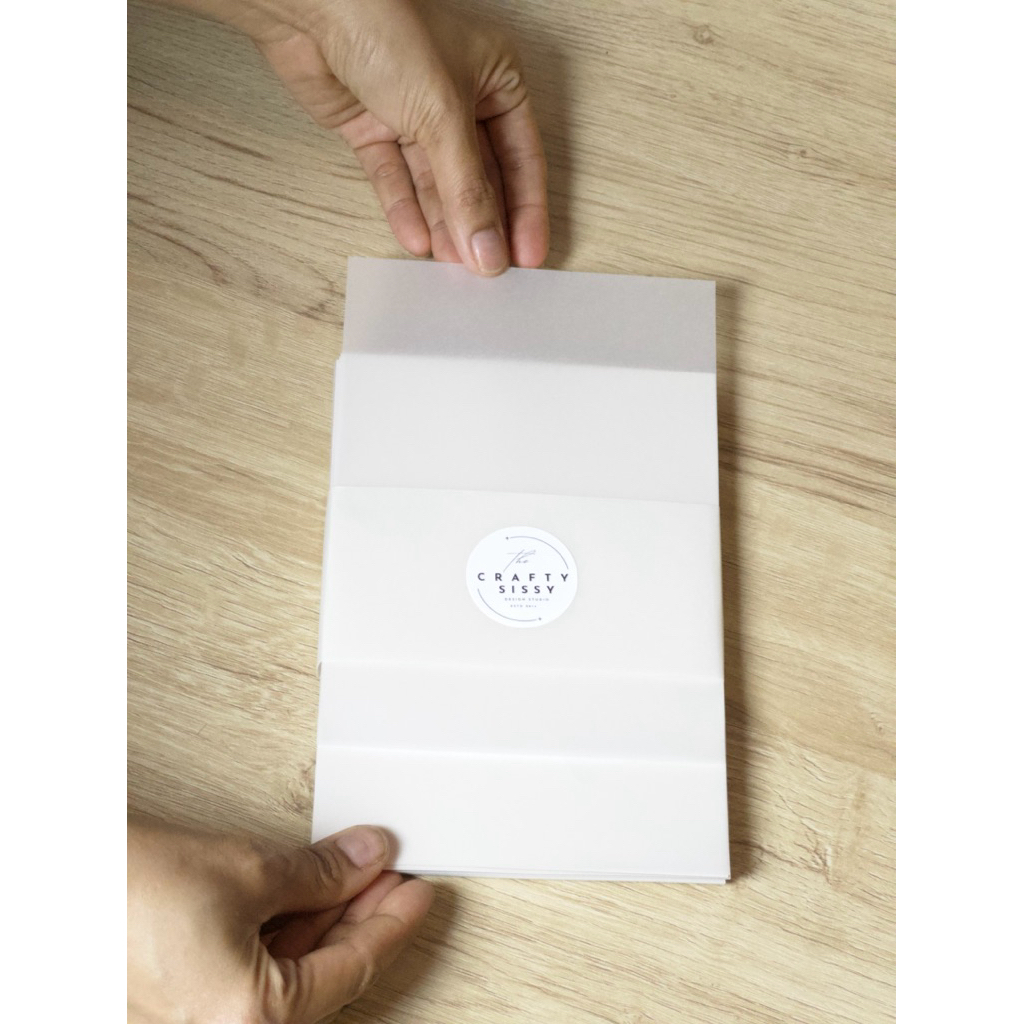 Translucent Paper Insert Pre-Cut 5x7 inches for Wedding Invitations ...