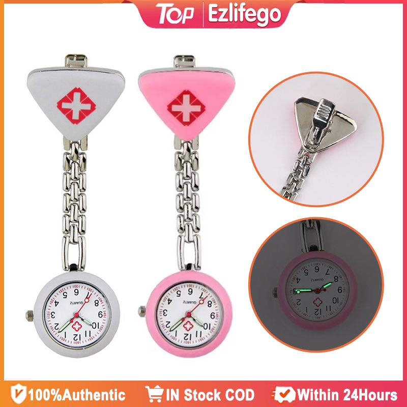 Brooch Nurse Hanging Pocket Watch Nurses Luminous Pointer Pocket Watch ...