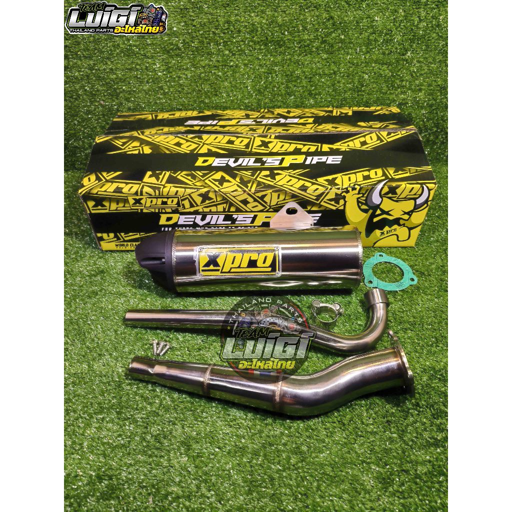 XPRO DEVIL'S POWER PIPE HONDA XRM 125 CHROME MADE IN THAILAND | Shopee ...