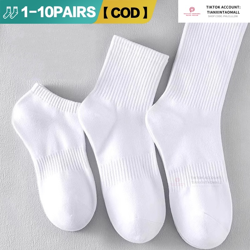 1-10pair crew socks nurse socks White\Black low cut foot socks\mid length socks\crew socks\long ...