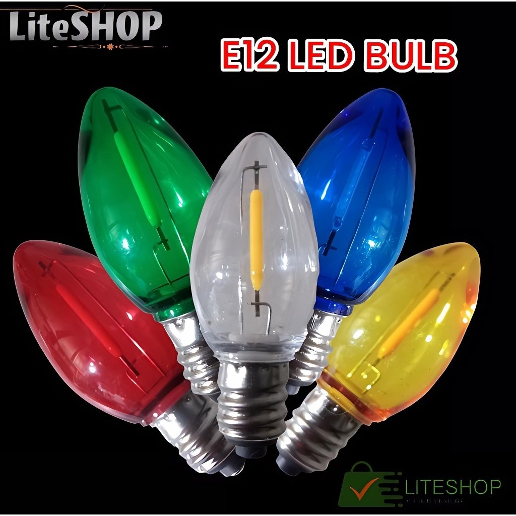 E12 LED BULB 1 WATT MINI CANDLE BULB 230V | Shopee Philippines