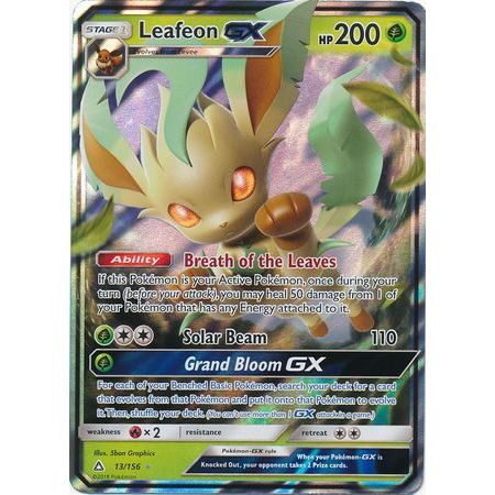 Leafeon GX - 13/156 - Ultra Rare Sun & Moon: Ultra Prism Singles ...