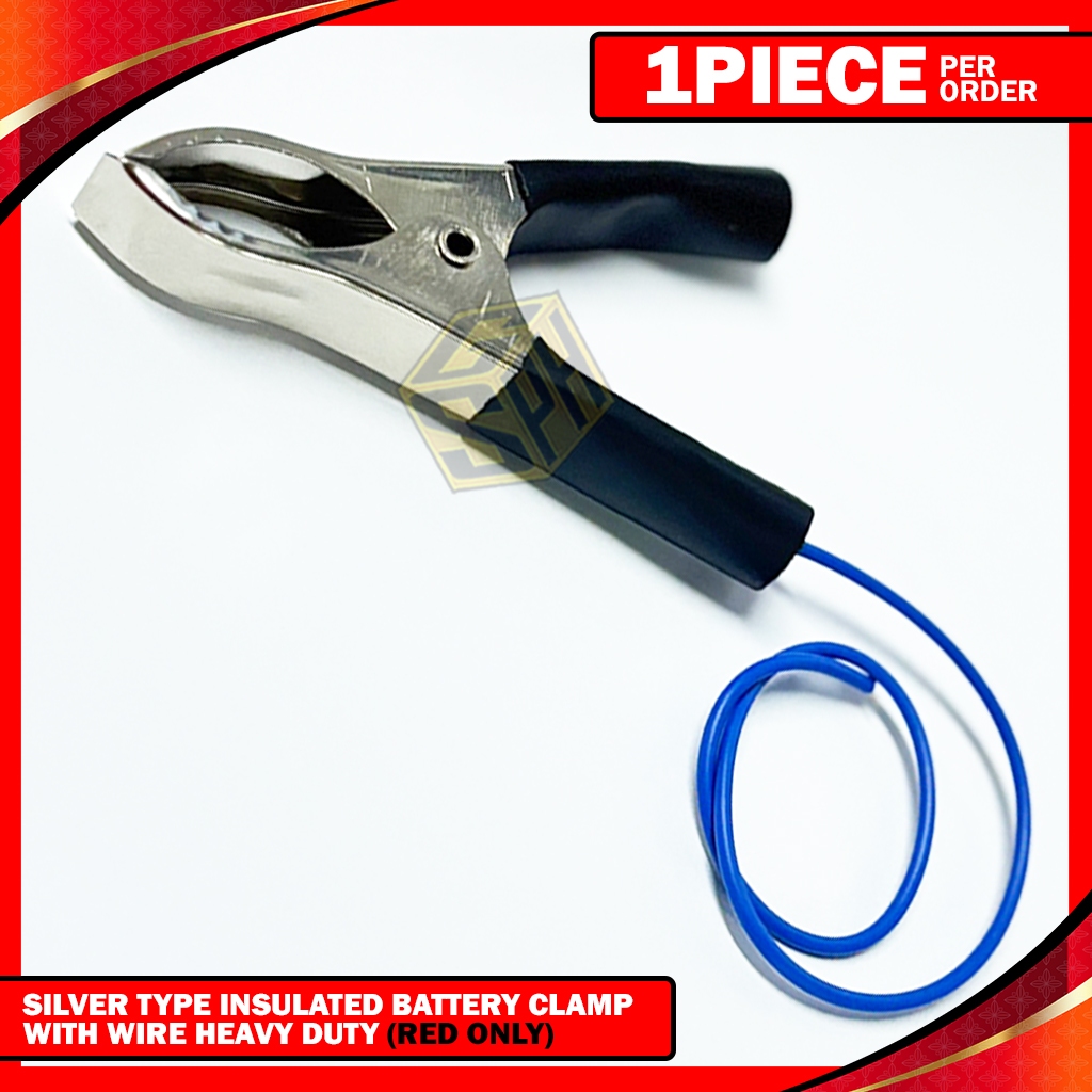 Insulated Battery Clip/Clamp Black Handle With Wire Heavy Duty | Shopee ...