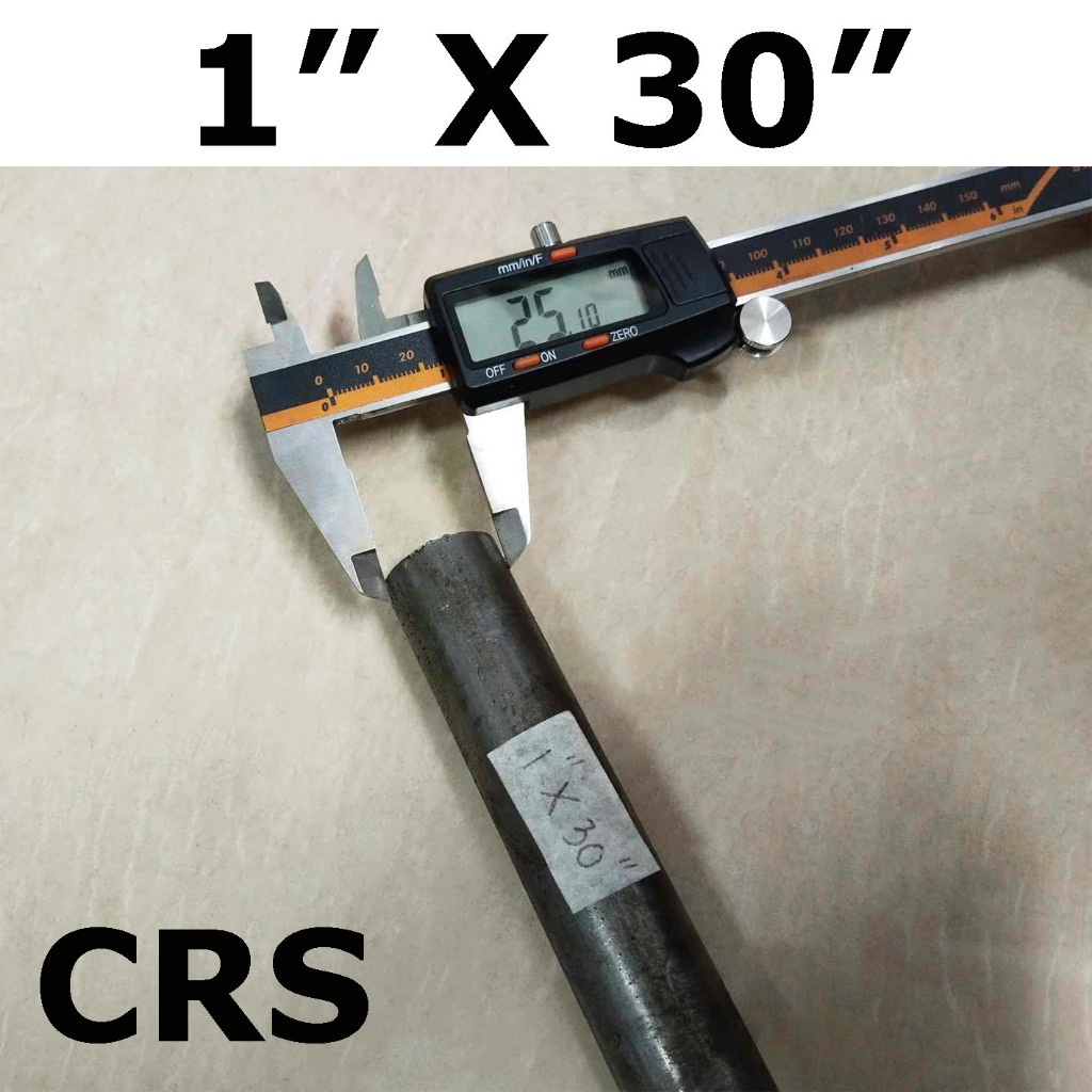 CRS SHAFTING 1" X 30" COLD ROLLED STEEL CR SHAFTING ROUND BAR === 1" X ...