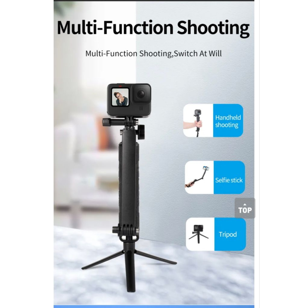 TELESIN Multi Function Tri Fold Selfie Stick Floater for GoPro, DJI ...
